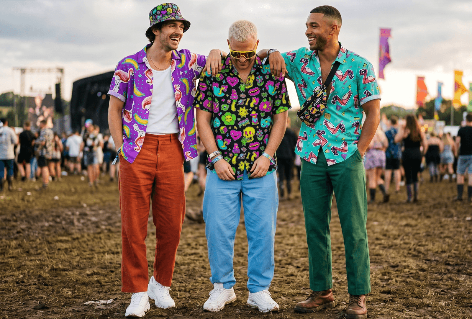 Men's UK Festival Outfits 2026 | Loud Festival Shirts Guide