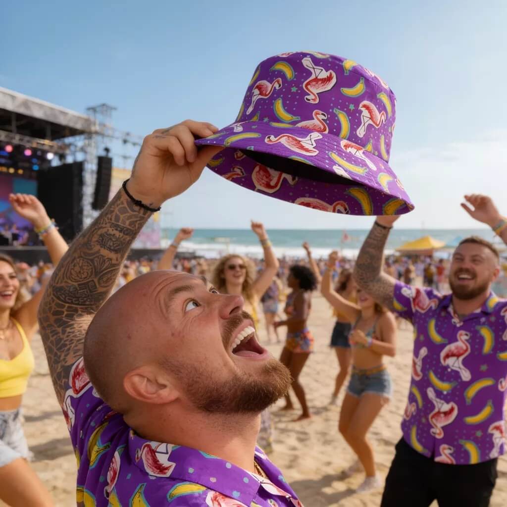 Funny Bucket Hats for Festivals | Cool, Fun Hats for Mental Health